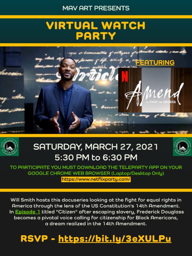 MAV ART ‘Watch Party’ – Prince William NAACP